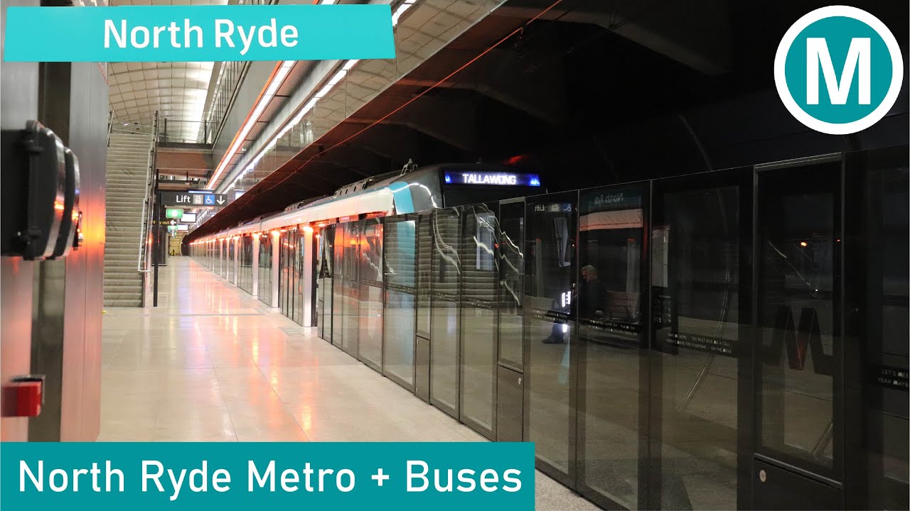 Sydney Metro - North Ryde Metro + Buses - YouTube