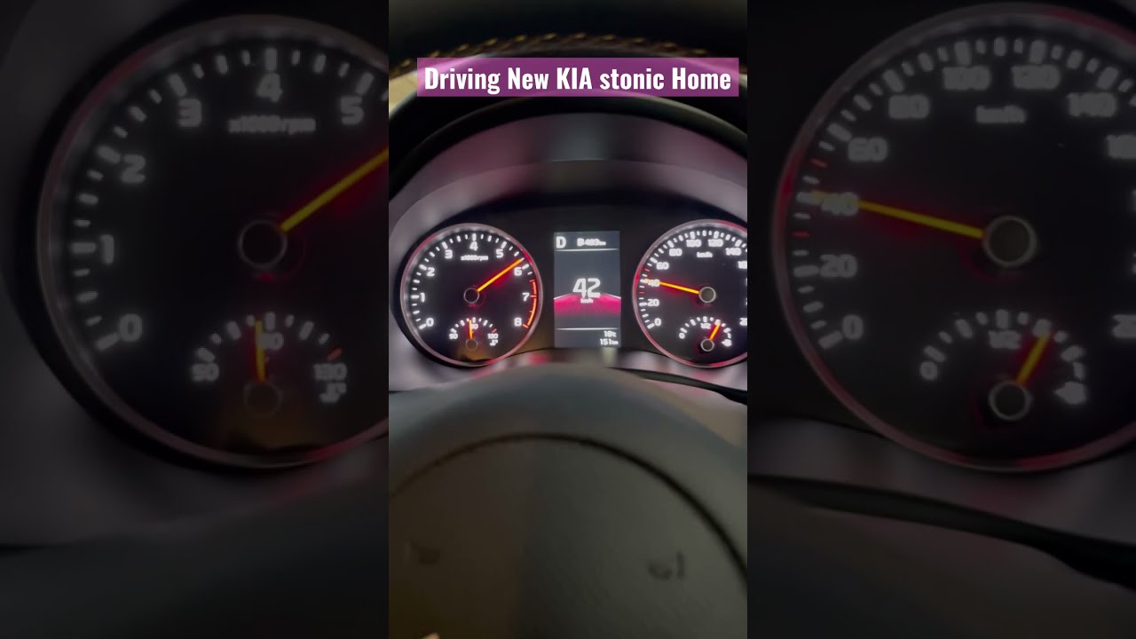 Driving new KIA stonic home - speedometer first look - KIA Pakistan 🇵🇰 ...
