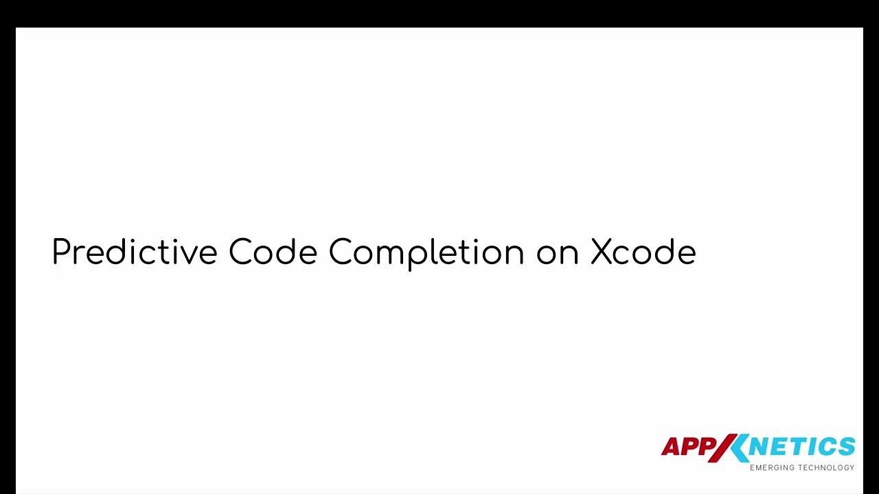 GenAI | Xcode | Predictive Code Completion On Xcode - YouTube