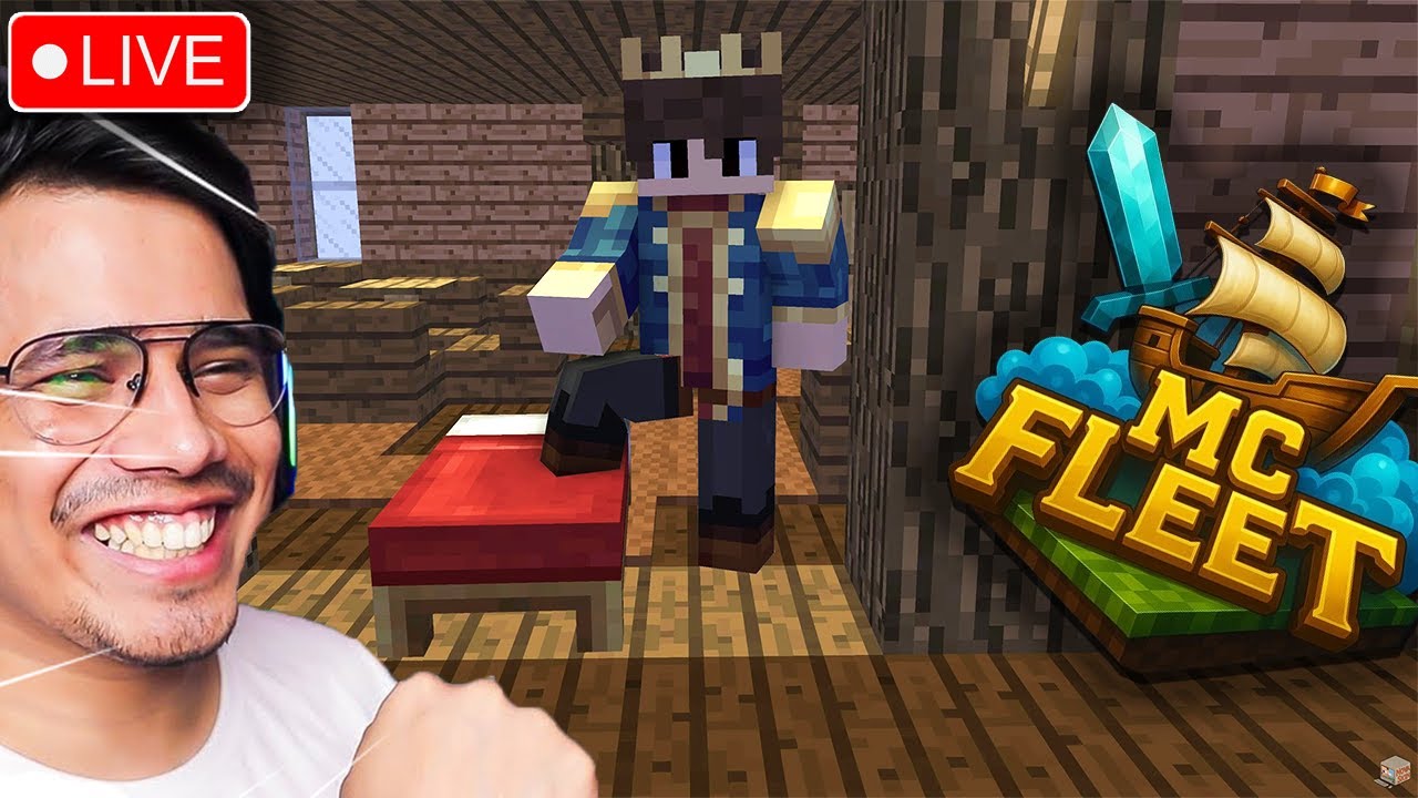 PLAYING BEDWARS IN @GamerFleet MINECRAFT SERVER (Facecam) | MCFLEET ...