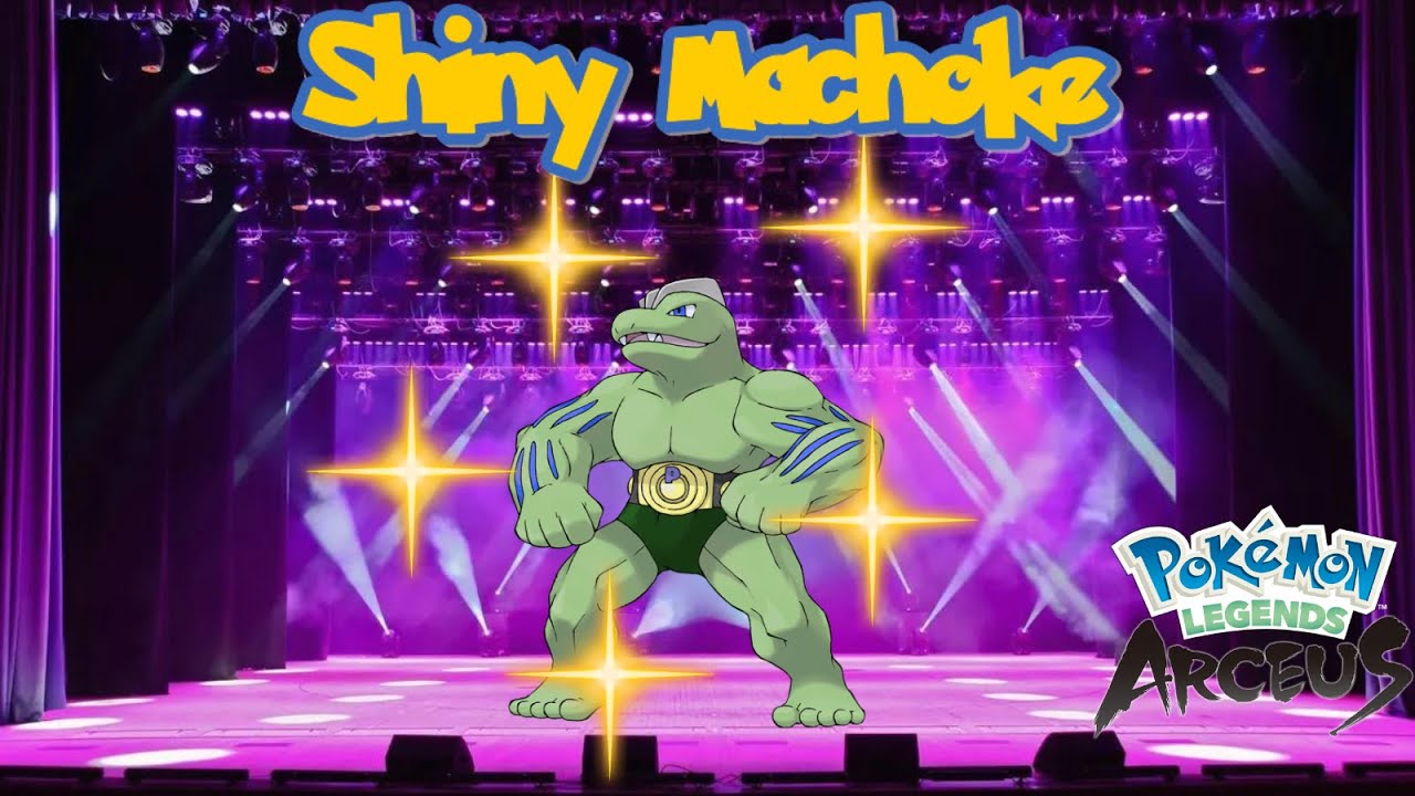 Shiny Machoke (Pokemon Legends Arceus) - YouTube