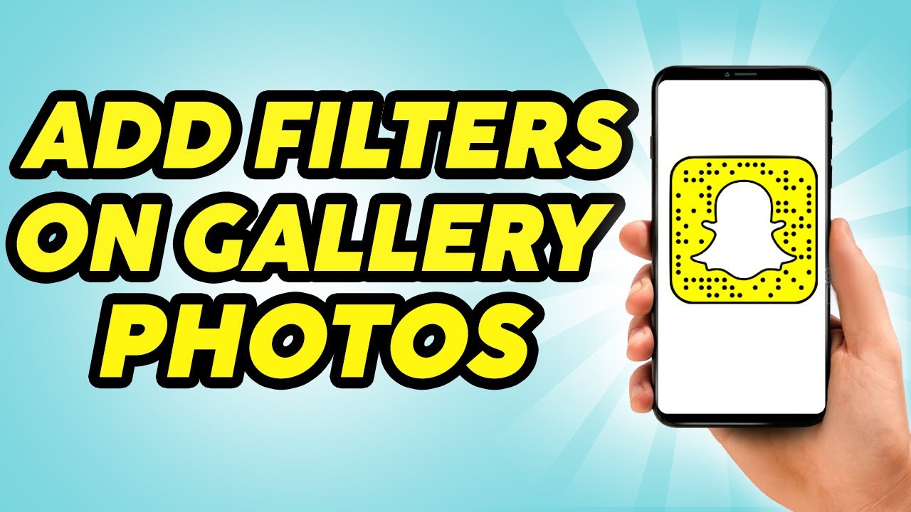How to Apply Snapchat Filters on Gallery Pictures - 2023 - YouTube