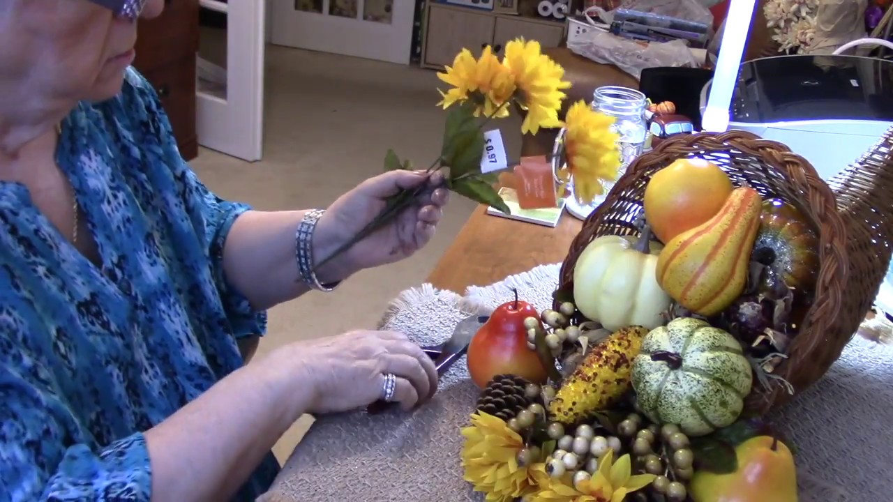 Fall Cornucopia | Horn of Plenty DIY - YouTube