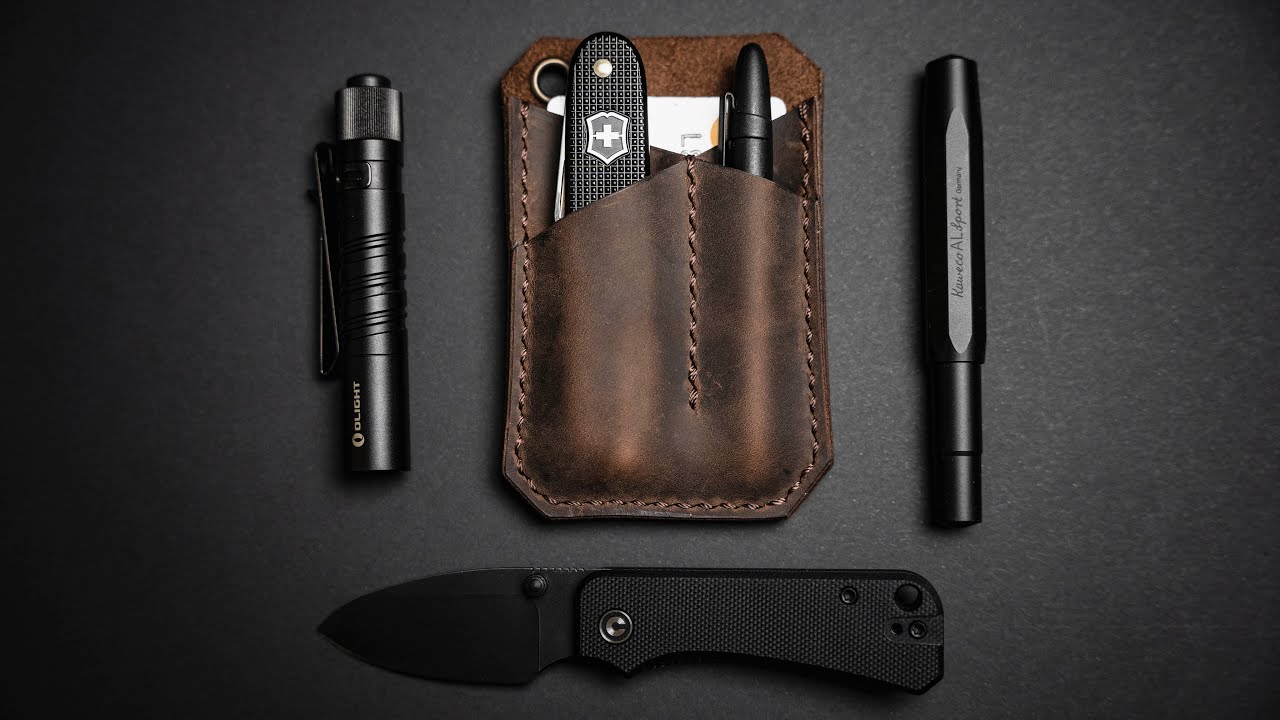 Leather EDC Caddy - YouTube