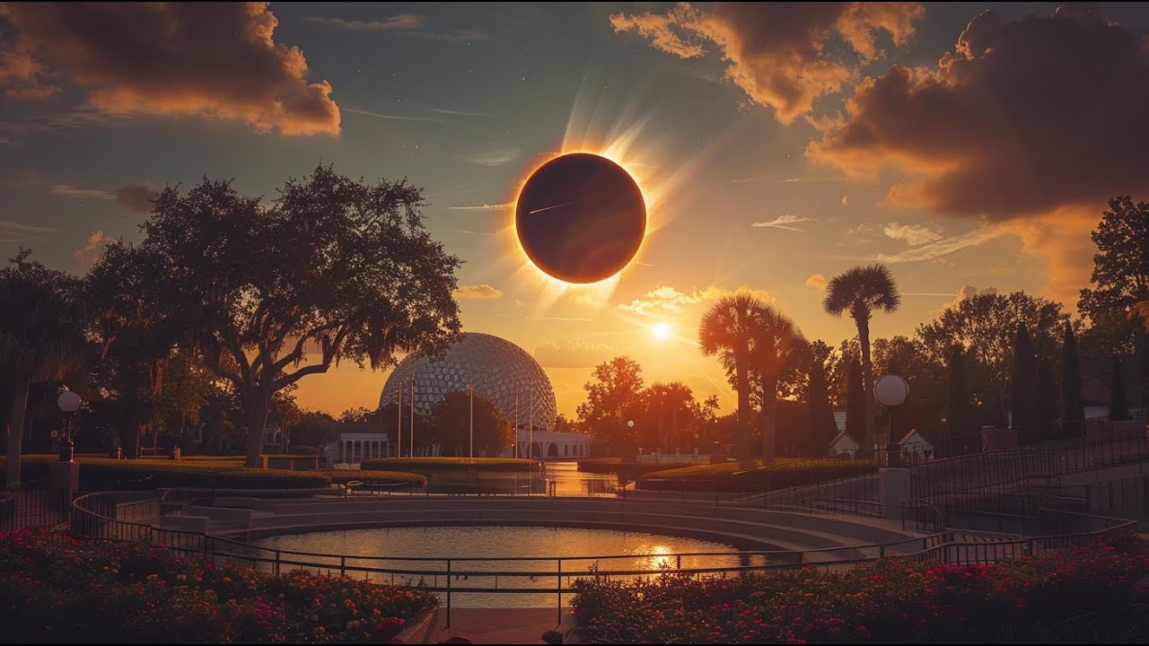 Solar Eclipse 2024, Live from Epcot at Walt Disney World, Creations and ...