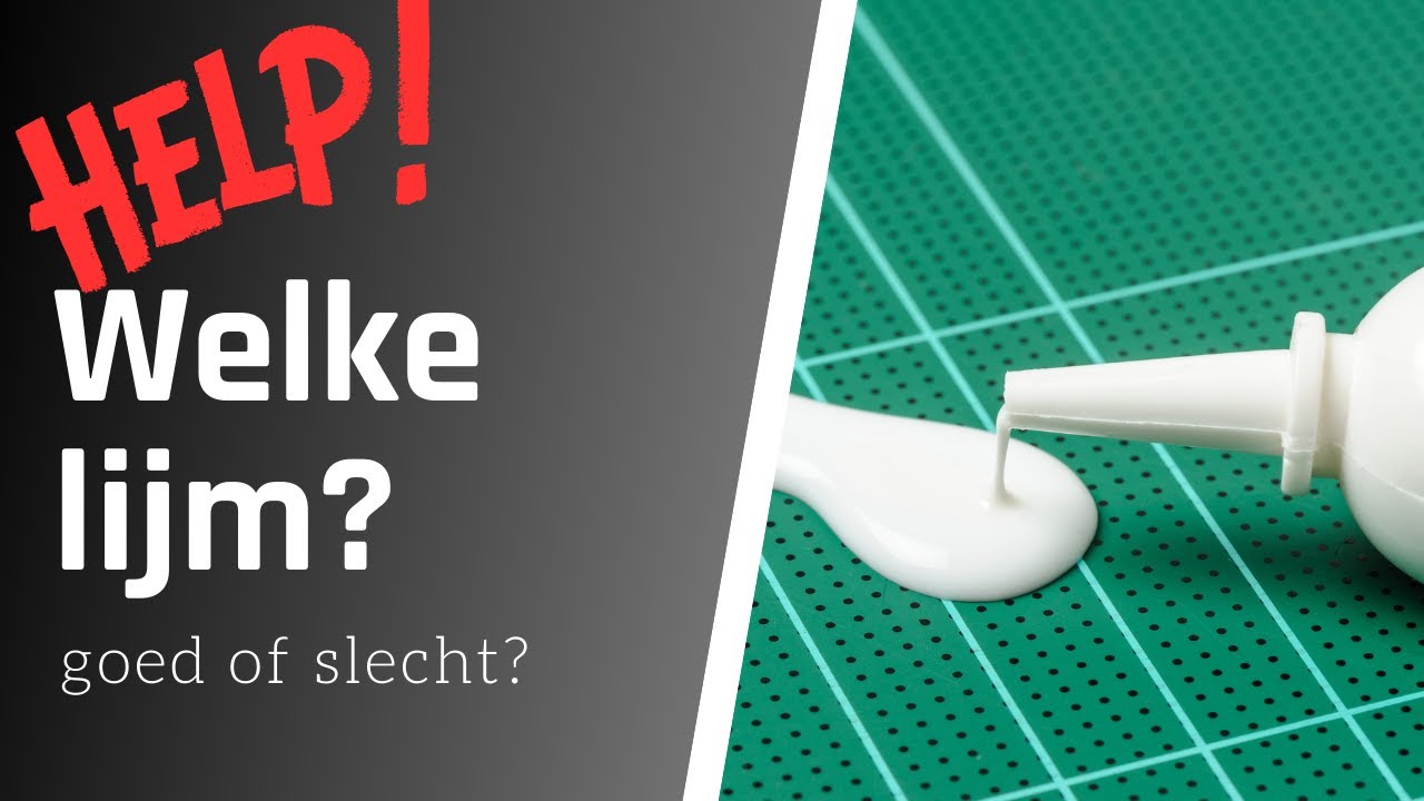 Lijmen en is er een slechte lijm? - YouTube