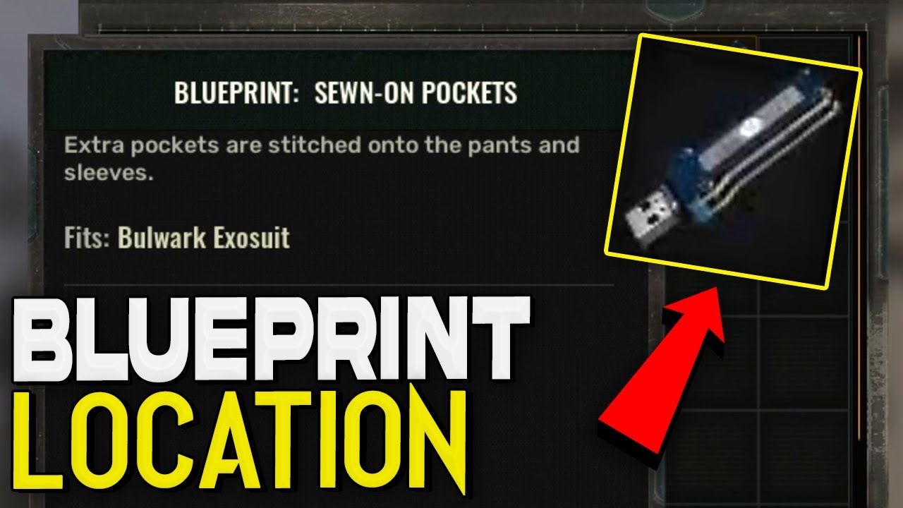 Sewn-On Pockets Blueprint Location Guide (Fits Bulwark Exosuit ...