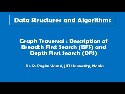 25C Graph Traversal | Description of Breadth First Search (BFS) and ...