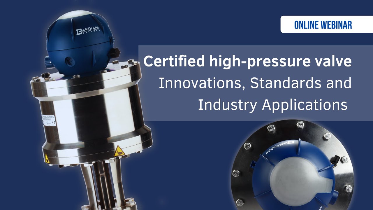 Certified high pressure hygienic valve - YouTube