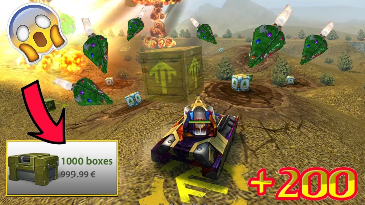 Tanki Online -Christmas Gold Box Montage #3 | X20 Gold Boxes Using Wasp ...