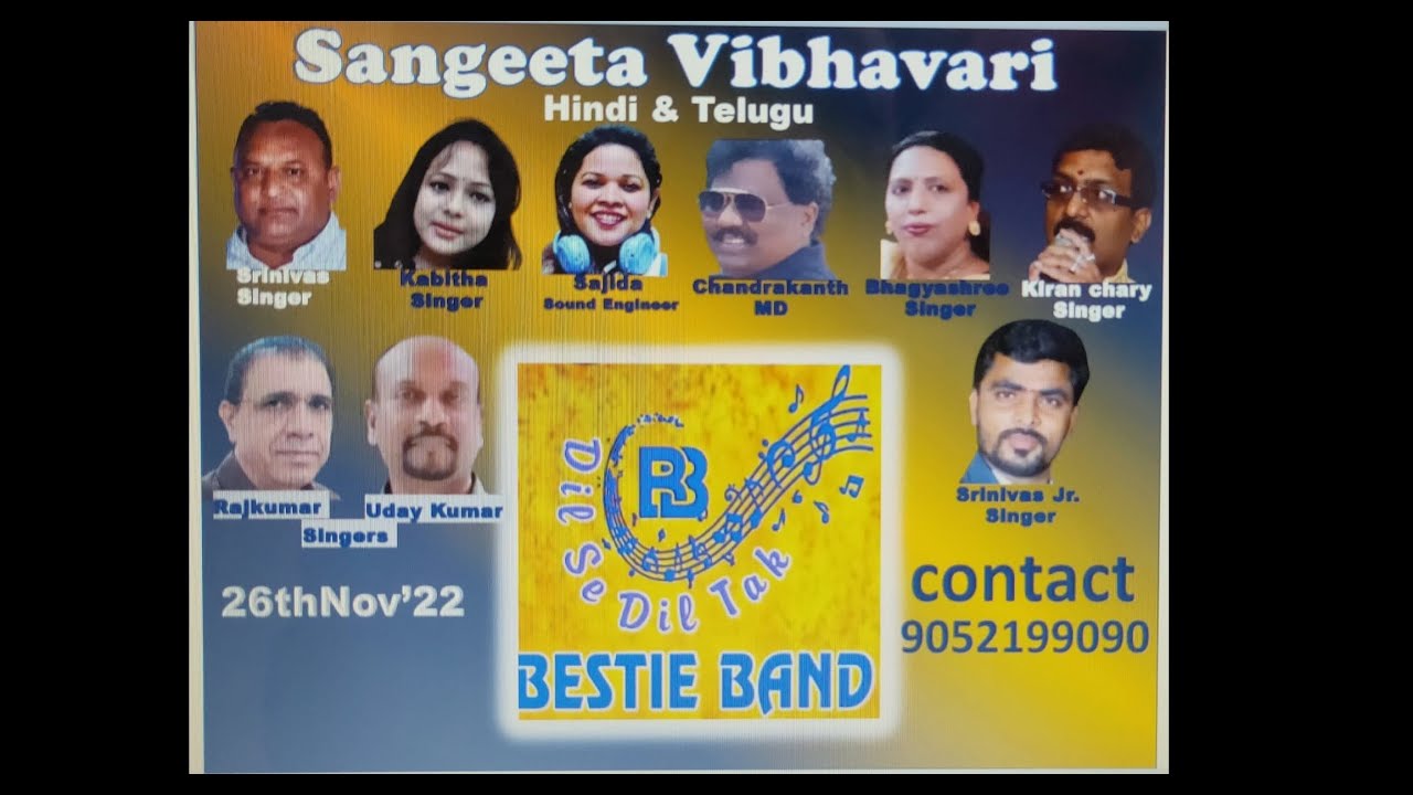 Bestie Band presents Hindi Telugu - Sangeeta Vibhavari | LIVE - YouTube