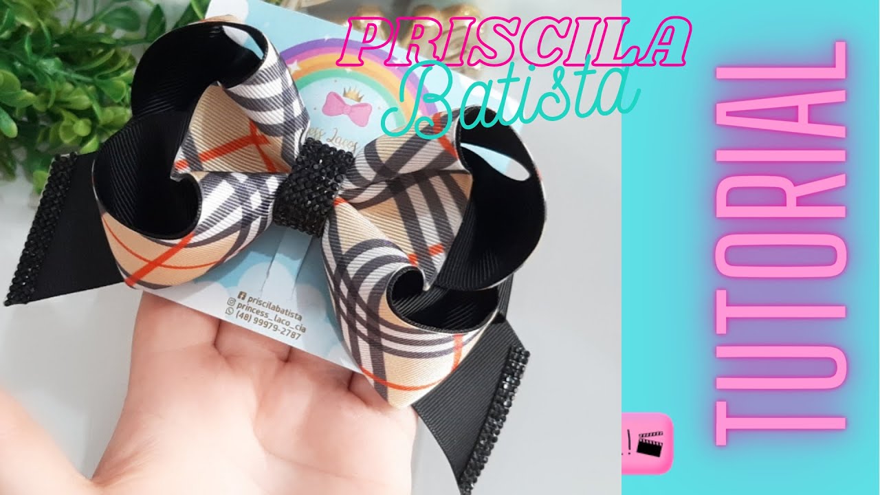 Laço Boutique estilo muito fácil de fazer ótimo pra quem está iniciando ...