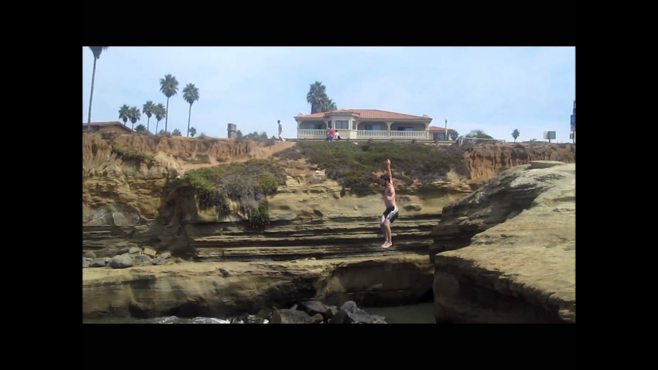Cliff Jumping At Sunset Cliffs - Eric's 19th Birthday Edition! - YouTube