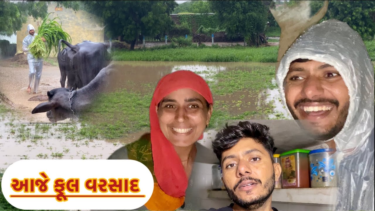 ફૂલ વરસાદ પડ્યો સવાર માં | ખેતરો ભરી દીધા | Full Varsad padyo - YouTube