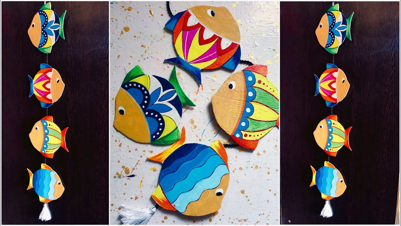 Wall hanging craft | fish wall hanging | diy home decor | fish ...