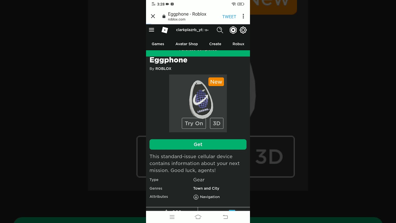 (GOW TO GET THE Eggphone Roblox Free) Limited time only - YouTube