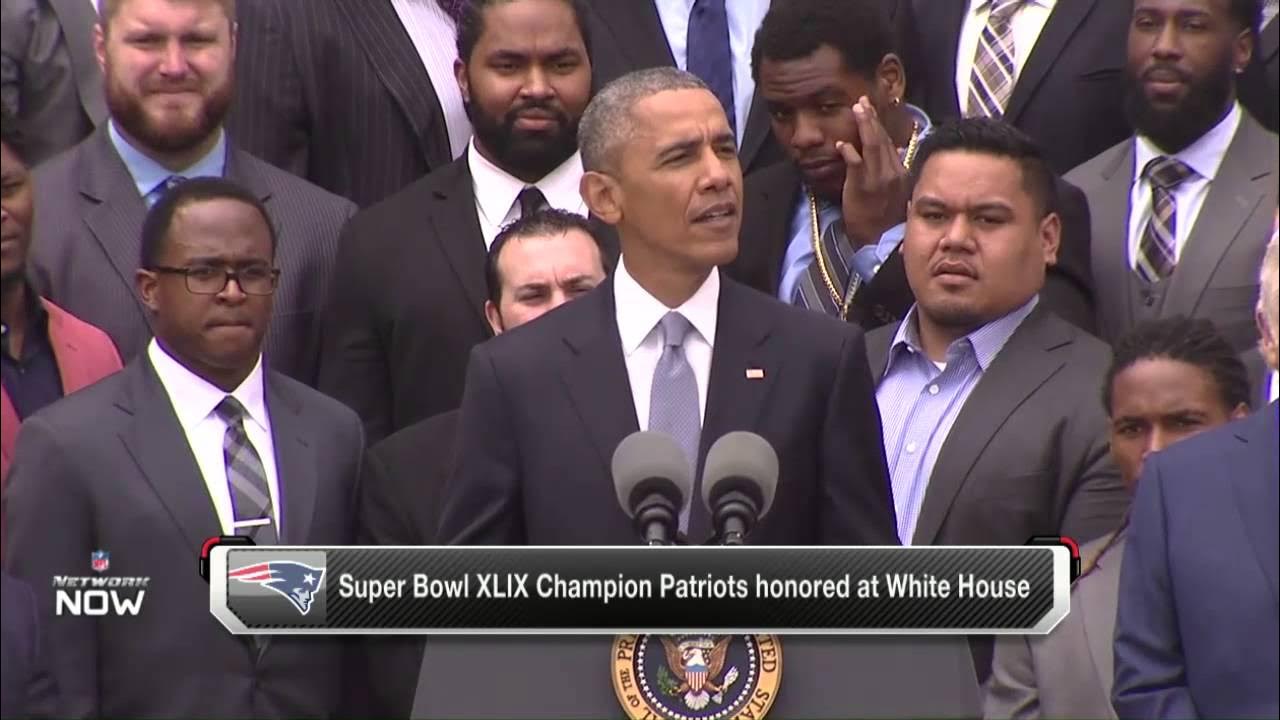Barack Obama's funniest moments from Patriots' White House visit - YouTube
