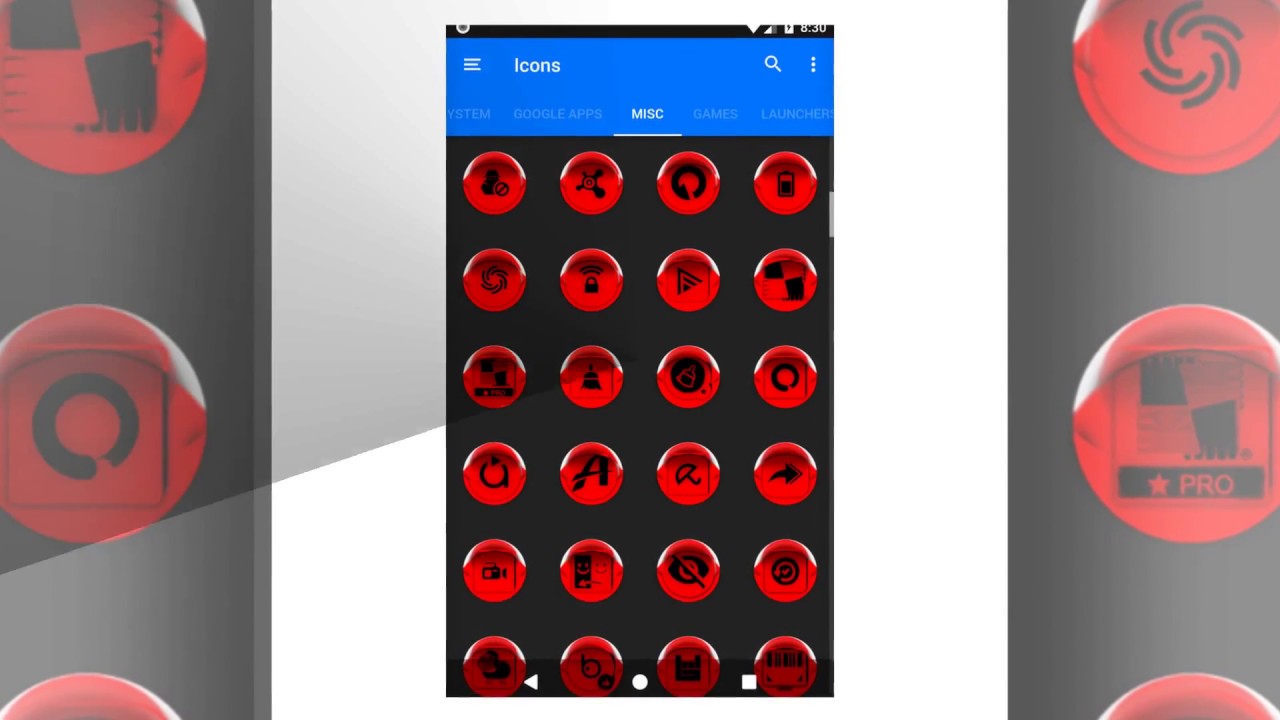 Red Icon Pack Style 4 Free for Mobile and Tablet Devices - YouTube