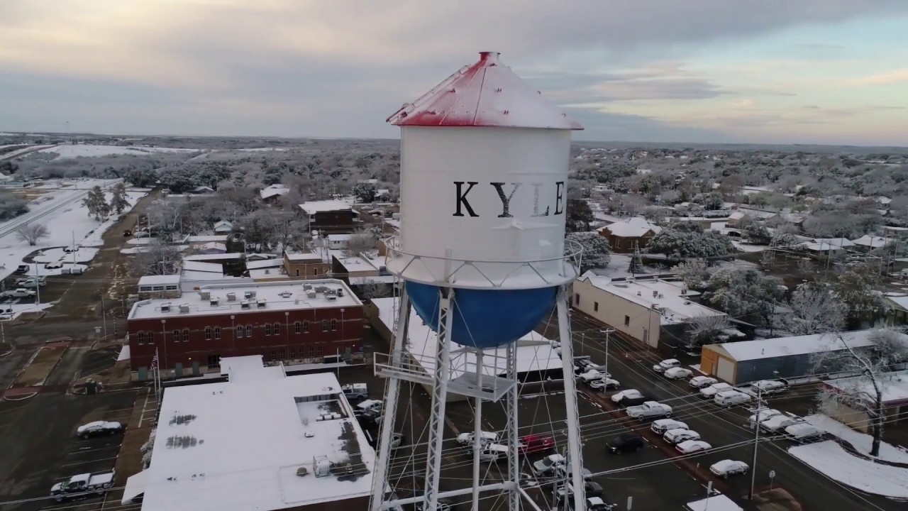 Kyle Snow Day 2017 - Snow storm hits Texas - YouTube