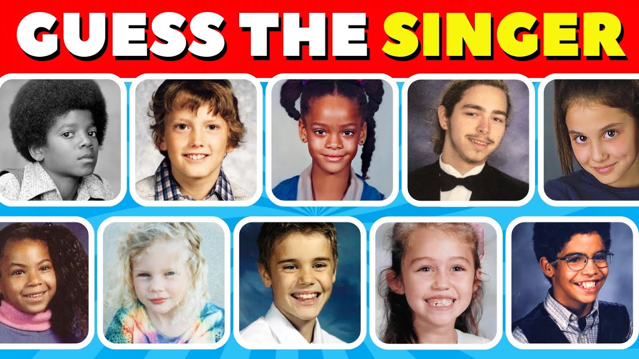Guess the Singer by the Childhood Photo | Guess The Singer Quiz - YouTube