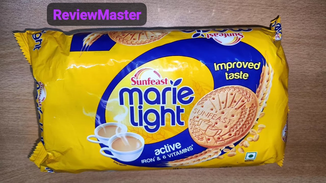 Sunfeast Marie Light Biscuits | Iron Vitamins Biscuits | Best Biscuits for tea Time | Review ...