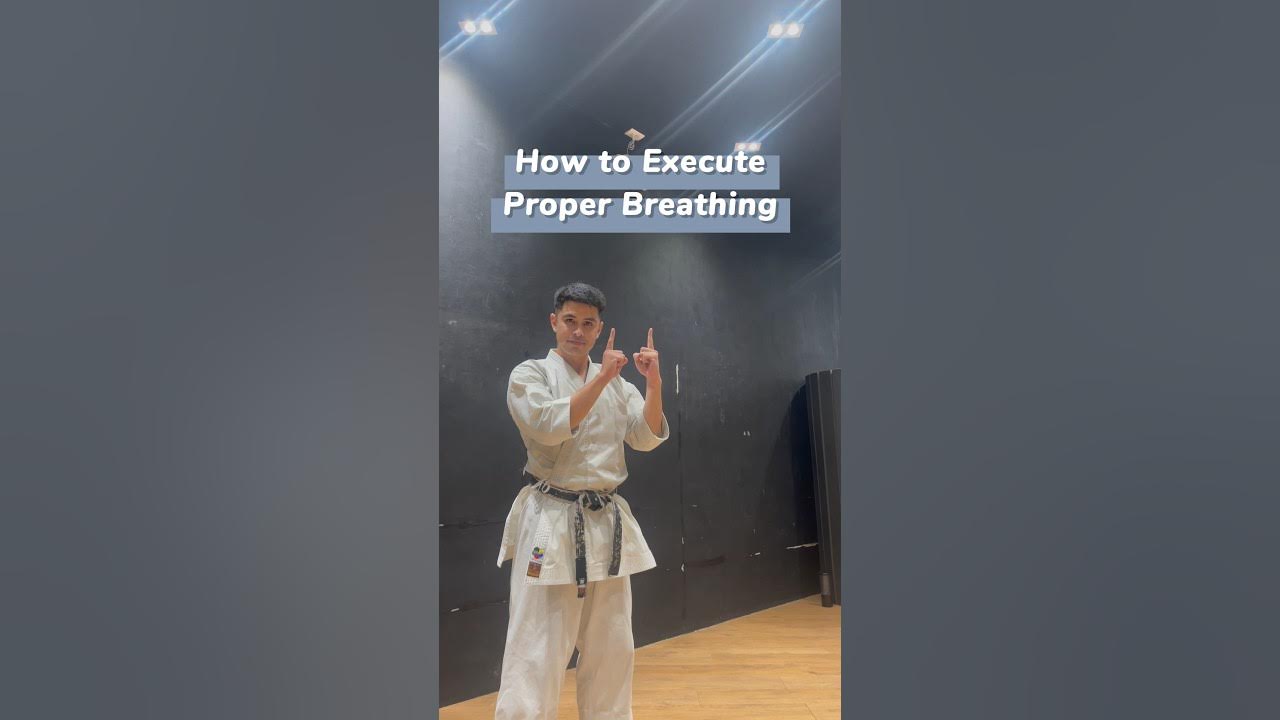 Karate Tutorial: Proper Breathing 🥋#karate #martialarts #breathing #shorts - YouTube