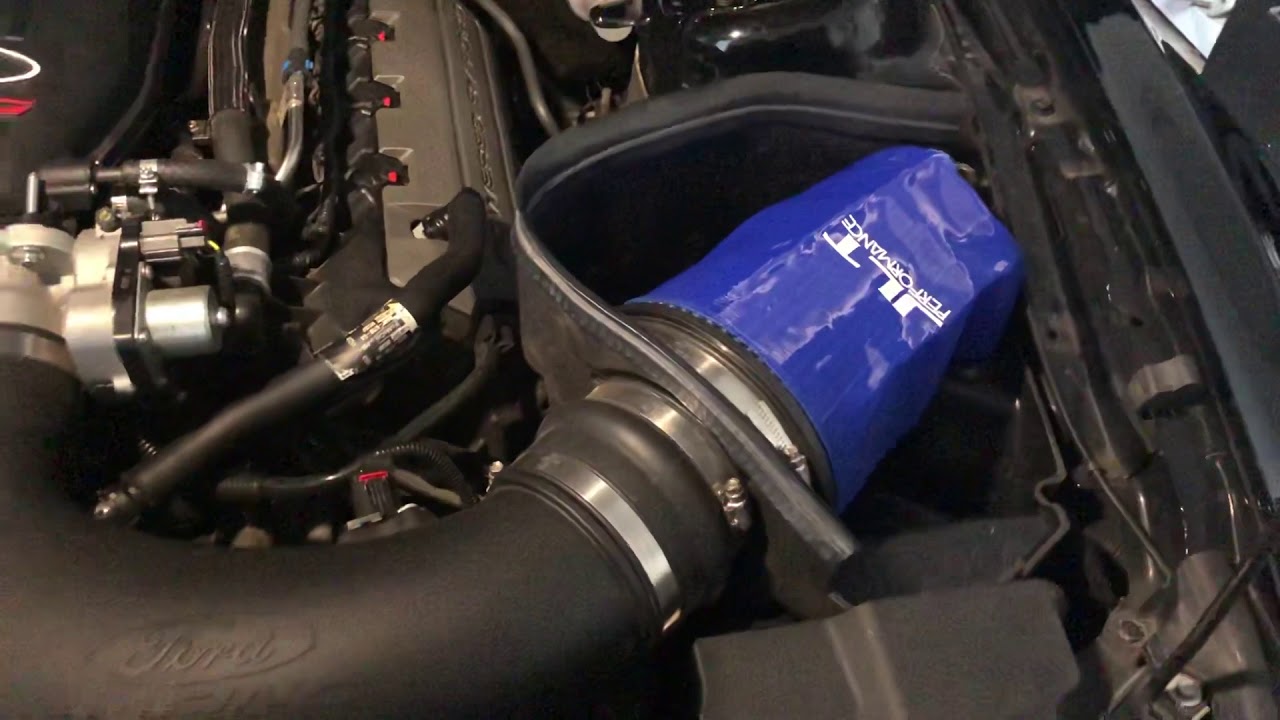 2014 Mustang GT Ford Racing intake water and rain problem - YouTube