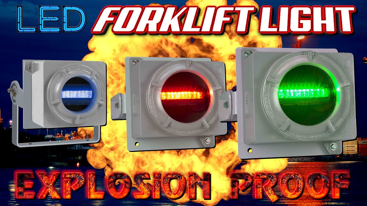 Forklift LED Light - Workplace Safety Light for Industrial Use - YouTube