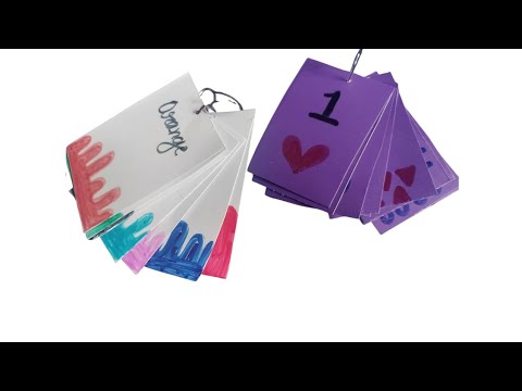 How to make flashcards for kids. Diy flashcards with paper. !! - YouTube