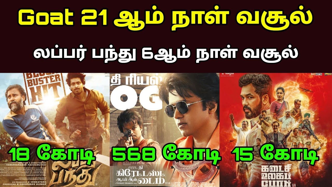 Goat Tamil Movie 21th Day Box Office Collection Update 🔥 - movie fdfs ...