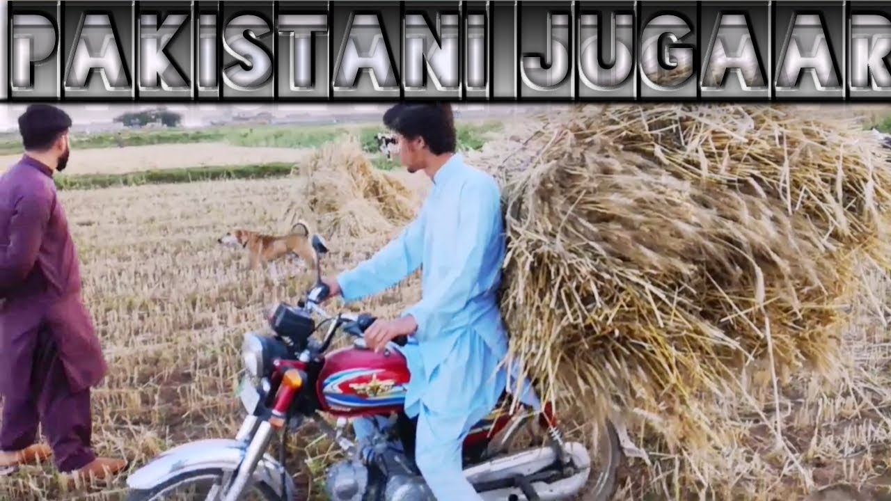 Gandum loaded on bike (Pakistani jugaar) - YouTube