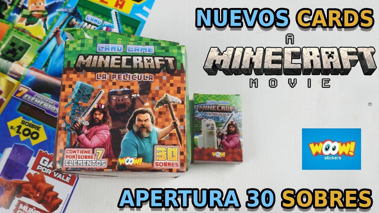 CARDS 'Minecraft - La Película' de Woow Stickers: Revisión y apertura ...