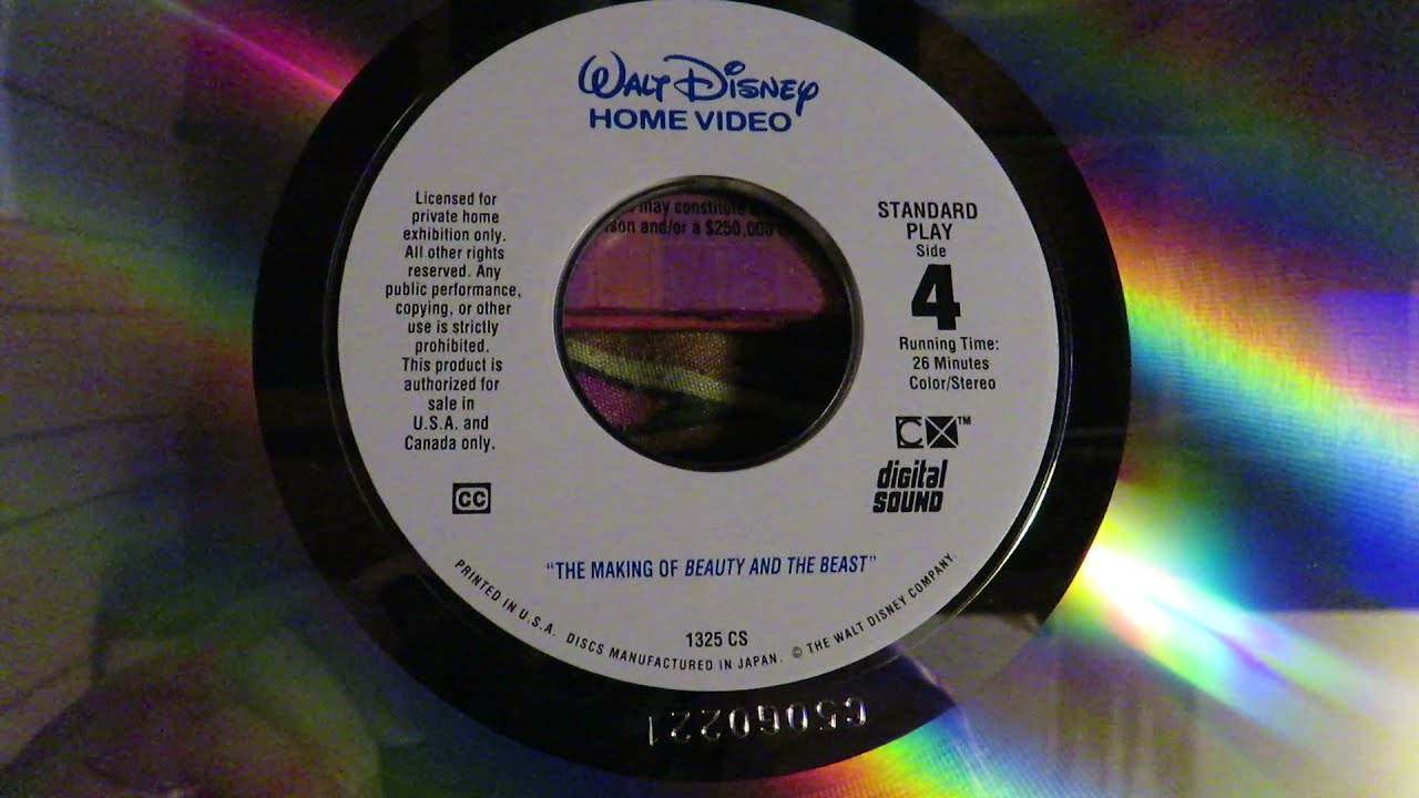 1993 Laserdisc Opening To "The Making Of Beauty And The Beast" - YouTube