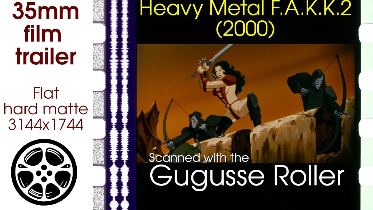 Heavy Metal F.A.K.K.2 (2000) 35mm movie/game trailer, flat hard matte ...