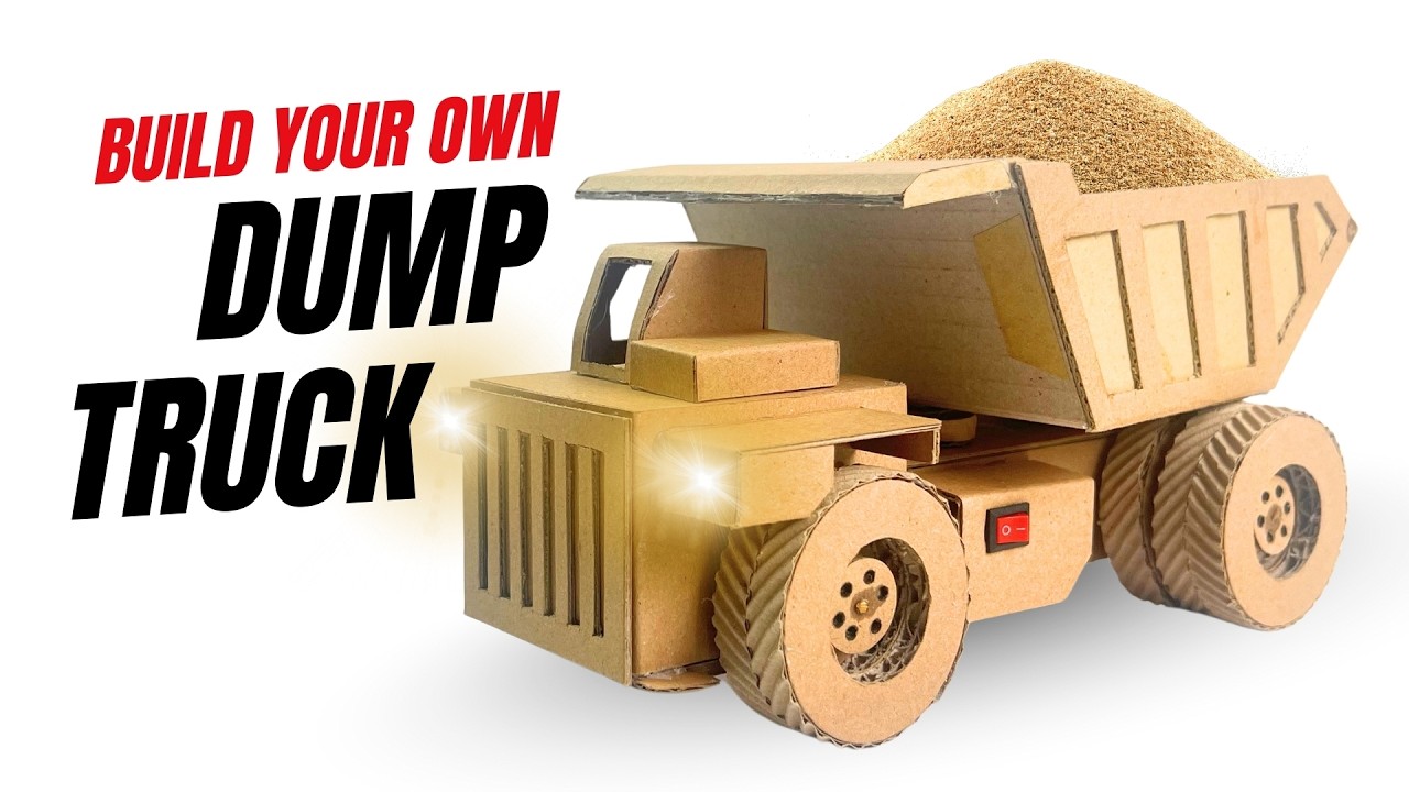 Amazing DIY Dump Truck Build from Carboard! - YouTube