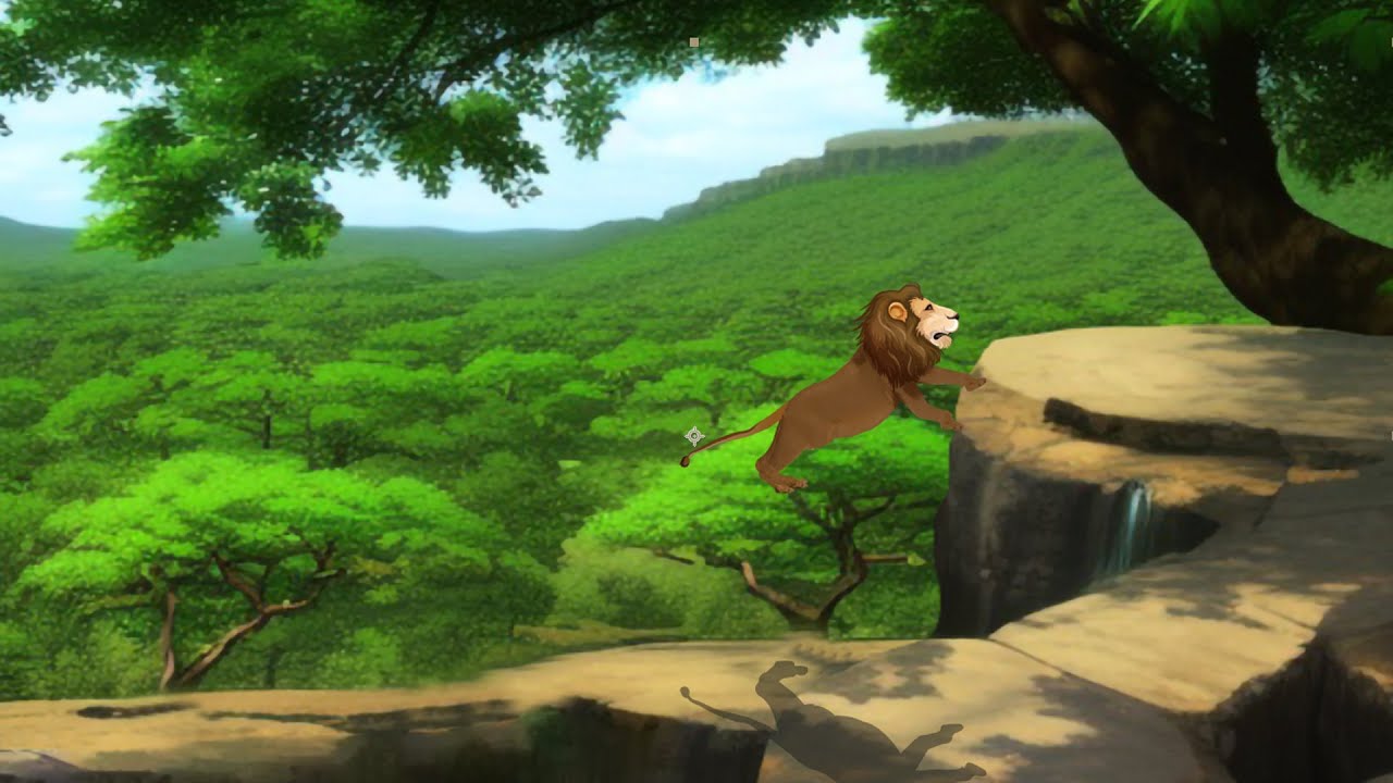 How to animate a realistic Jumping Lion using adobe After Effects - YouTube