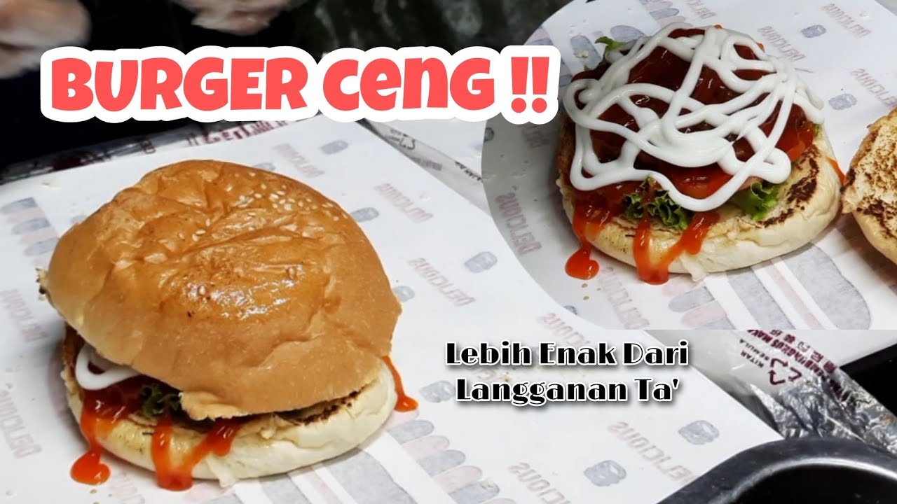 BISNIS BURGER JAJANAN KAKI LIMA PALING LARIS DI MALAM HARI | Burger Ceng !! - YouTube