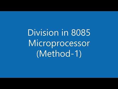 Division of two 8 bit numbers in 8085 microprocessor on GNUsim 8085 ...