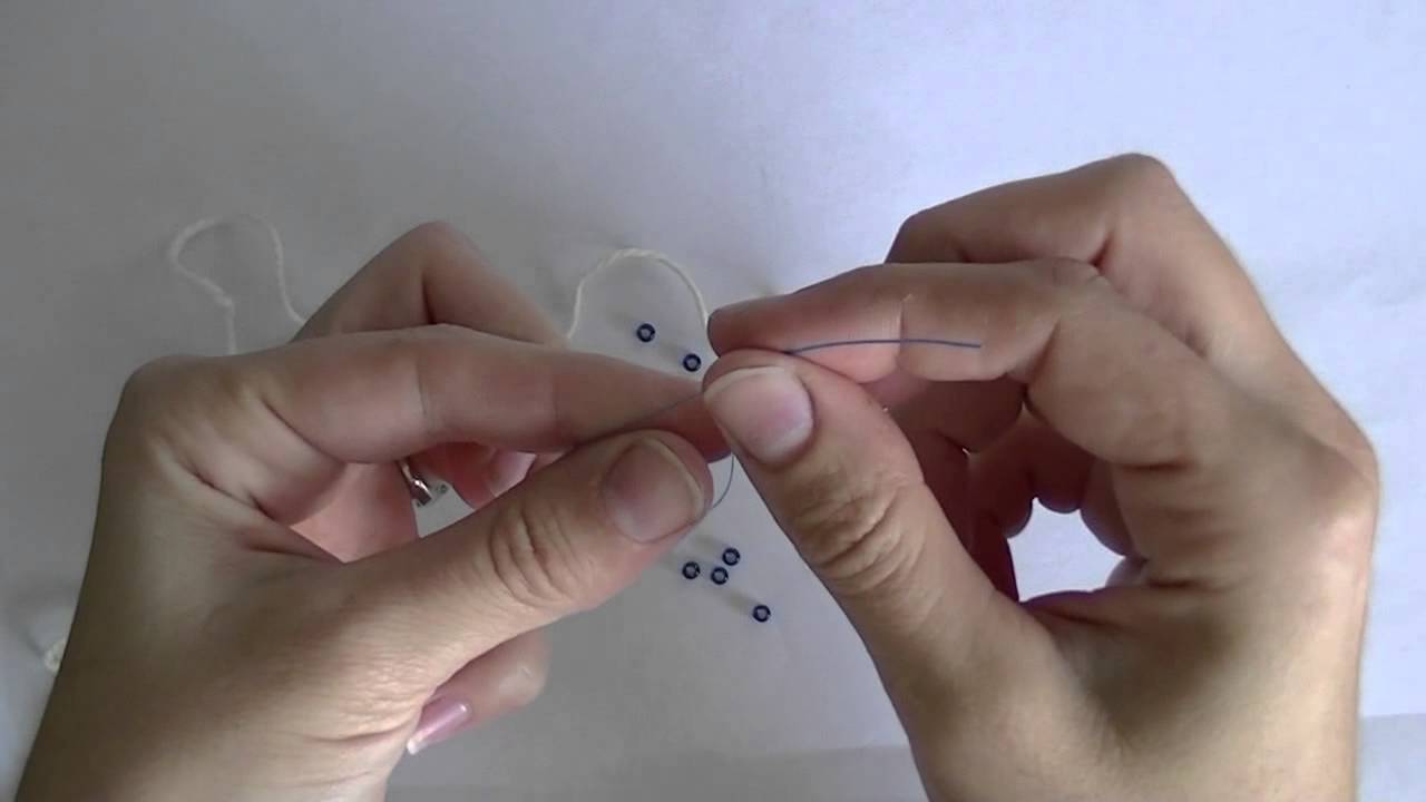 Tutorial How to String Beads on Yarn for Knitting - YouTube