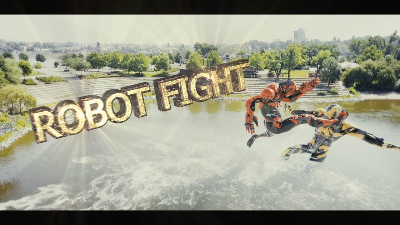 Robot fight VFX action scene / short film - YouTube