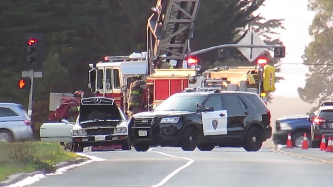 SCFD Code-3 to Medical Calls, Car Fire. (Fire Engines Responding) - YouTube