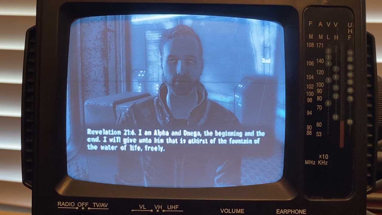 Fallout 3 on a black and white TV - Revelation 21:6 - YouTube