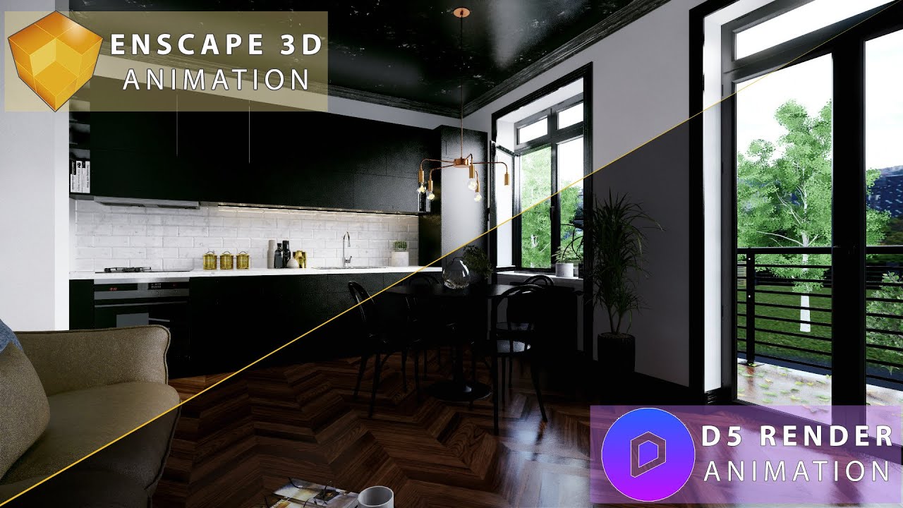 D5 RENDER VS ENSCAPE 3D - YouTube