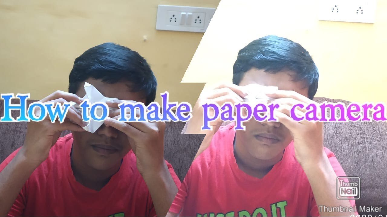 How to make paper camera - YouTube