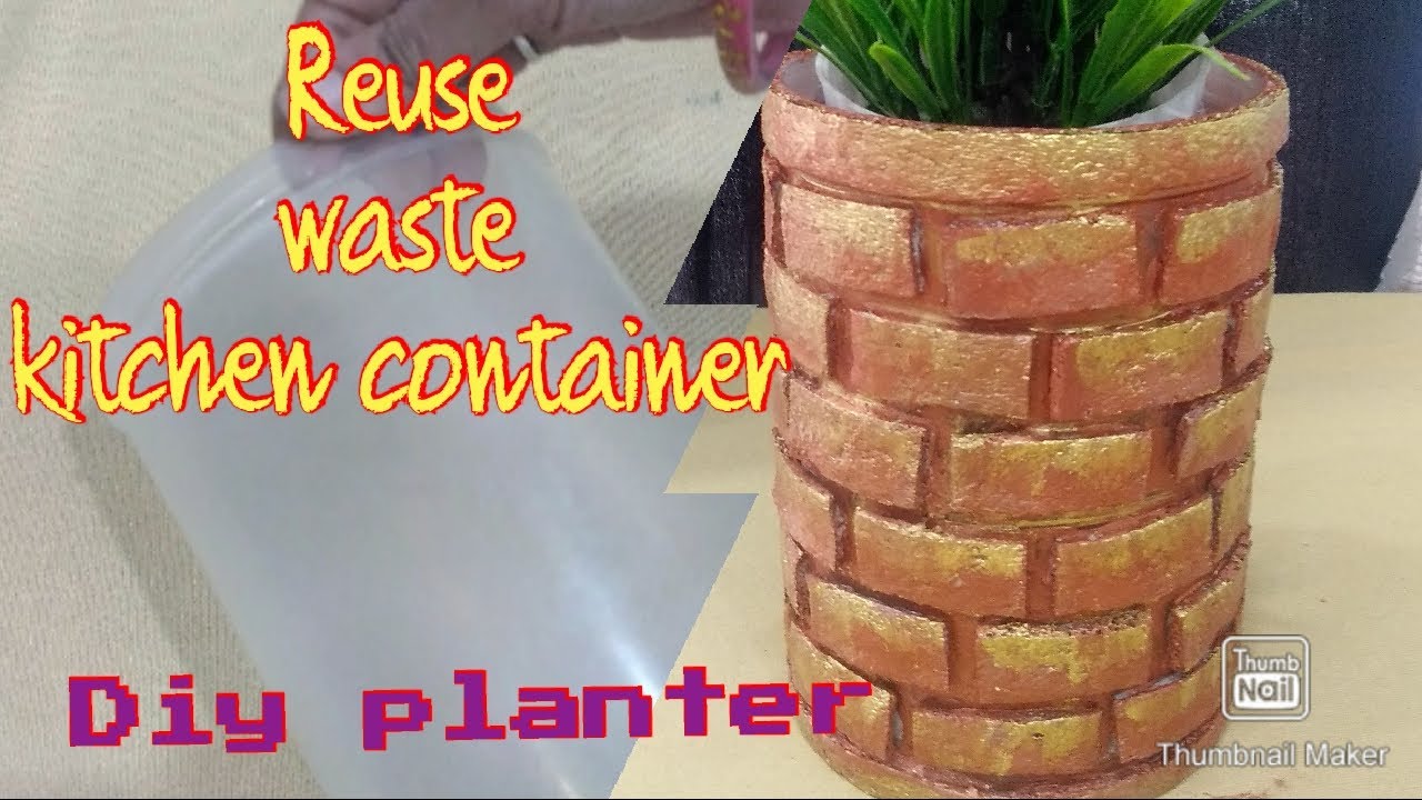 Best out of waste craft idea|Waste plastic container reuse idea|Diy ...