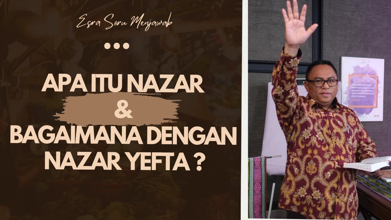 PDT. DR. ESRA SORU : APA ITU NAZAR & BAGAIMANA DENGAN NAZAR YEFTA ? - YouTube