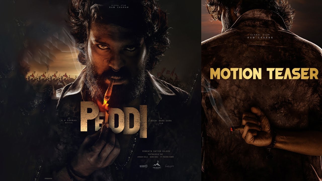 Ram Charan Peddi Movie First Look Motion Teaser | Peddi Movie First ...