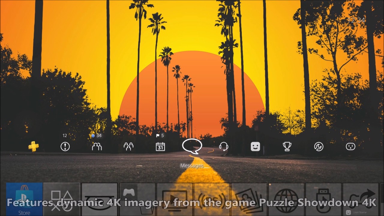 Sunset Drive PS4 Dynamic Theme - YouTube