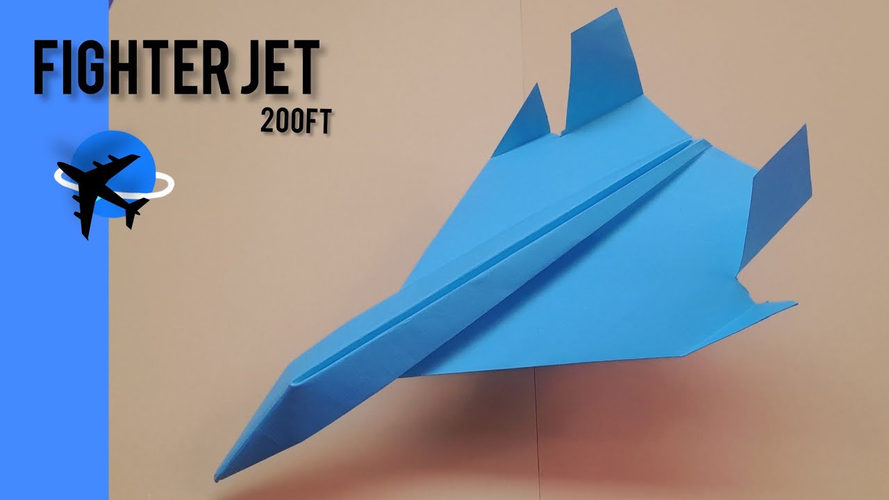 How to make an easy SU-57 paper jet that flies Really well ...
