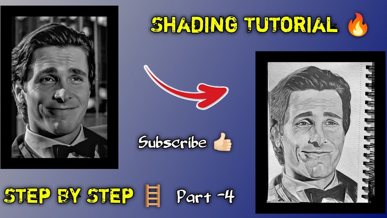 How To Draw Patrick Bateman 😍. Shading Tutorial Step By Step. - YouTube